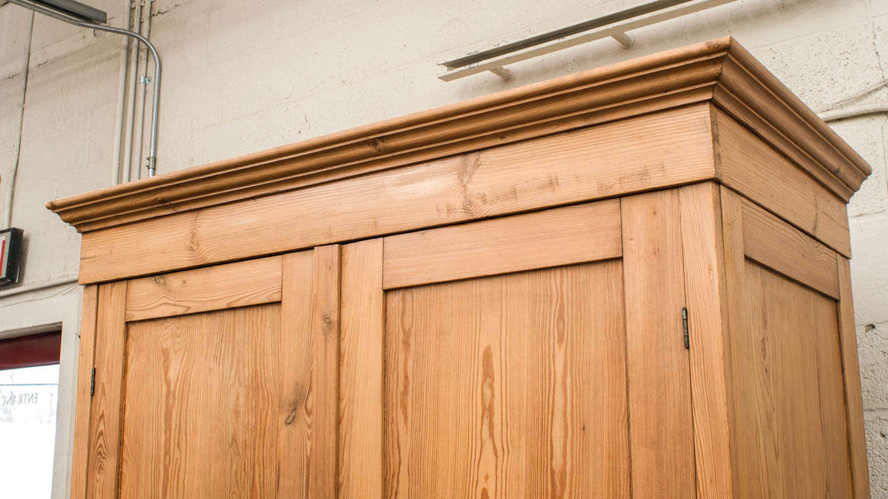 Pine Armoire at 1stDibs | pine armoire wardrobe, pine armoires, armoire ...