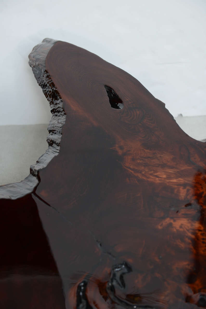 Vintage Tree Trunk Resin Coffee Table at 1stDibs