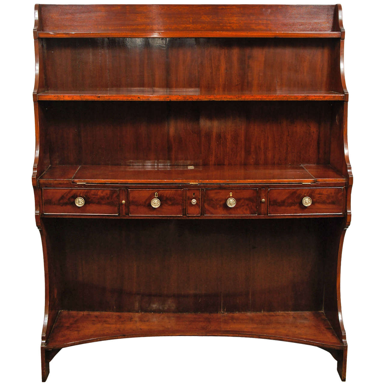 English Regency Metamorphic Book Case -Desk For Sale at 1stDibs