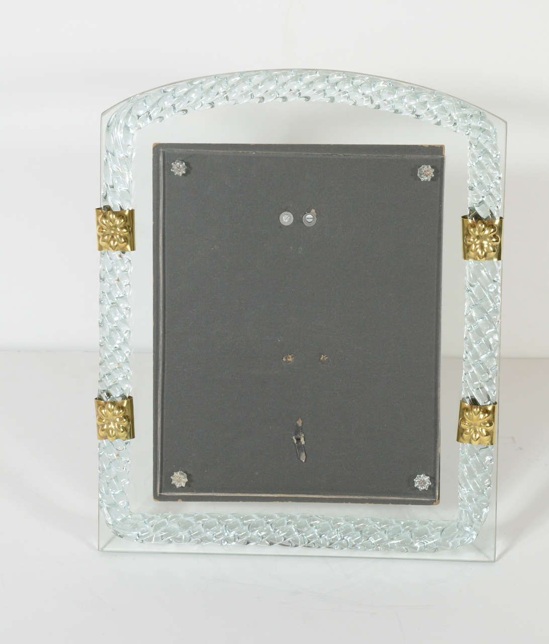 Gorgeous Mid-Century Hollywood Hand Blown Glass Picture Frame at 1stDibs