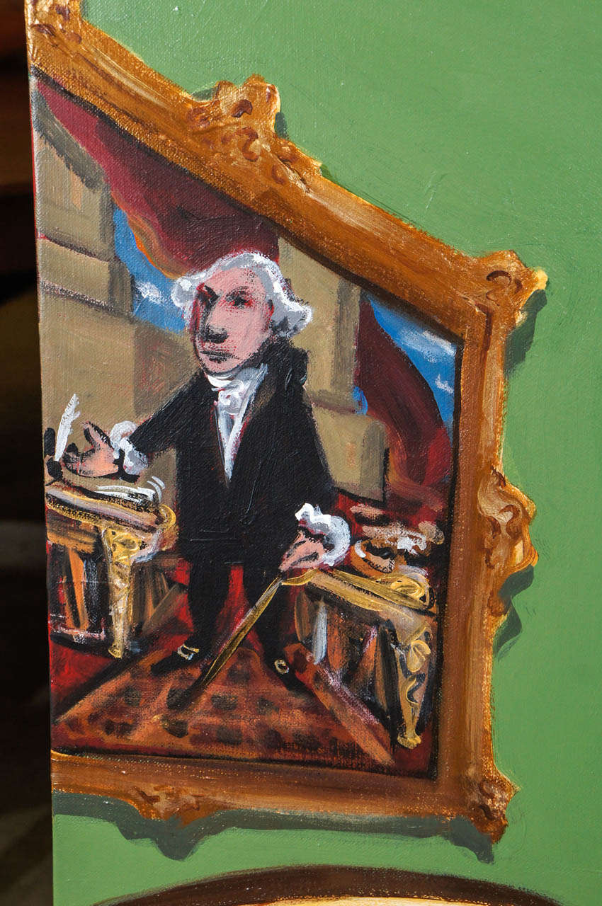 Satirical Painting of Obama and Republican Elephant by Artist Steve Sax ...