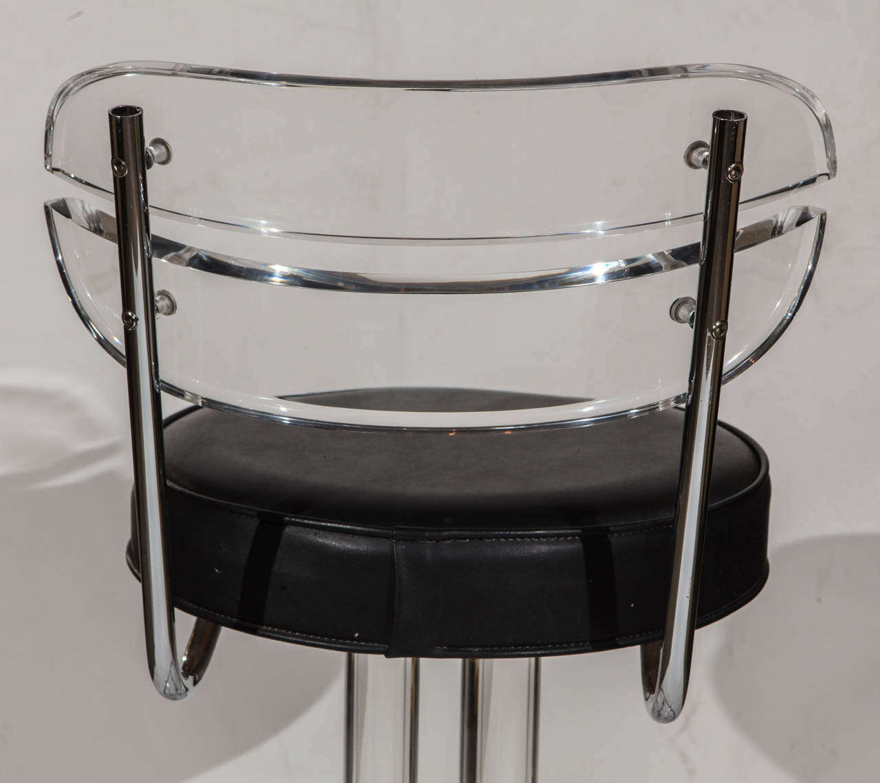 Pair of Mid Century Lucite Bar Stools at 1stDibs | vintage lucite bar ...
