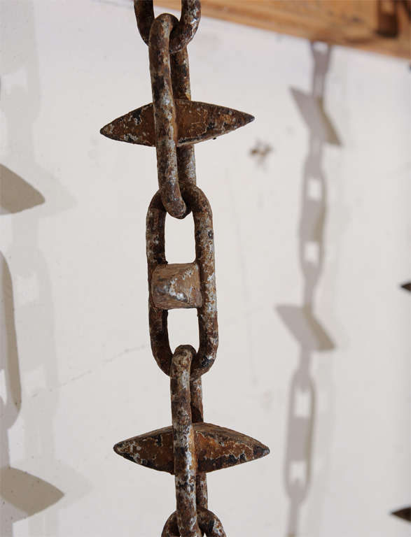 Handforged Iron Chain at 1stDibs | hand forged chain, wrought iron ...