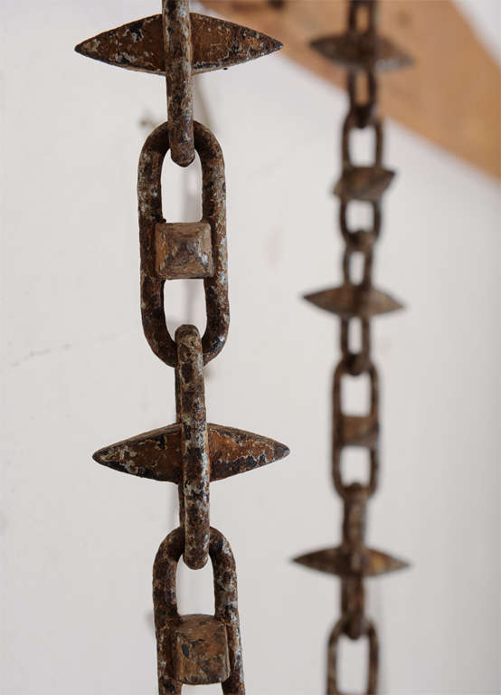 Handforged Iron Chain at 1stDibs | hand forged chain, wrought iron ...