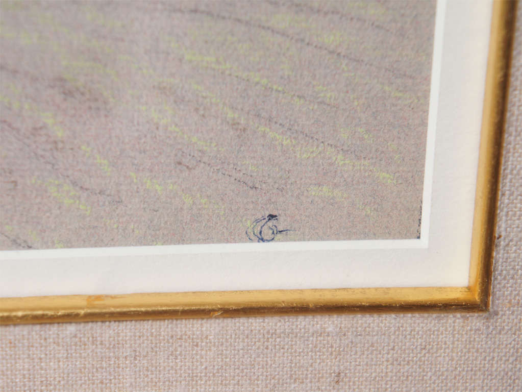 Untitled Walter Clark Pastel For Sale at 1stDibs