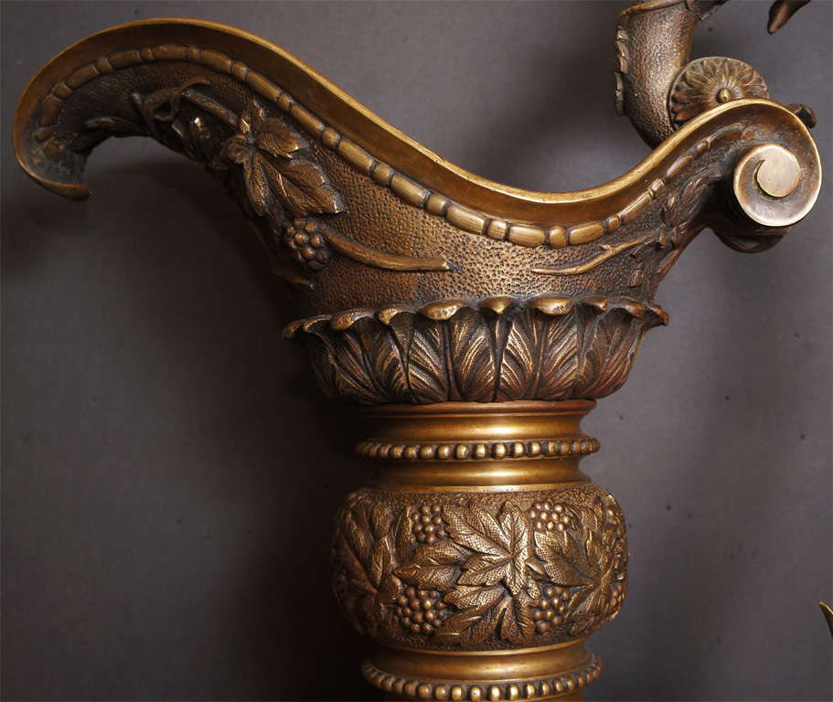 Cast Bronze Renaissance Revival Ewer of Massive Size For Sale at ...