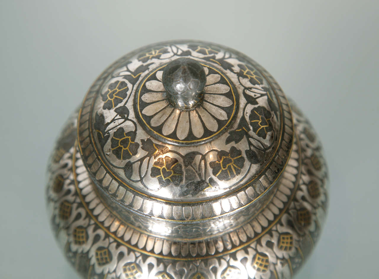 Bidri Container With Lid at 1stDibs