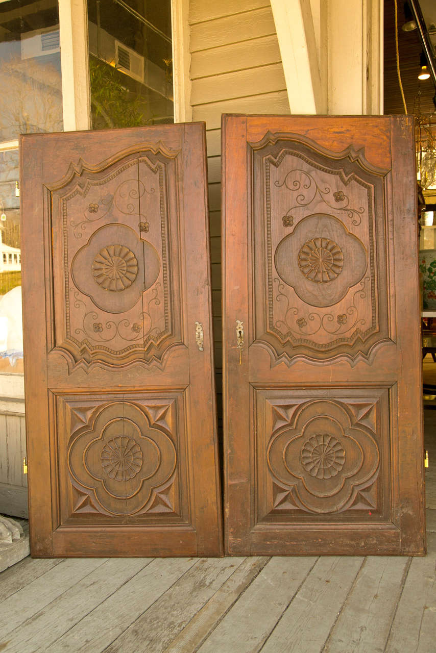 Pair of Hand Carved Doors at 1stDibs
