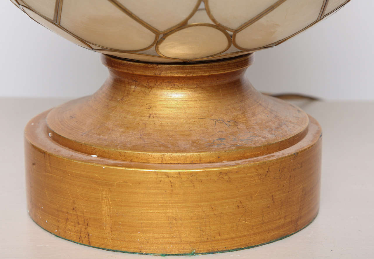 Capiz Shell Floral Table Lamp For Sale at 1stDibs | capiz shell table lamp