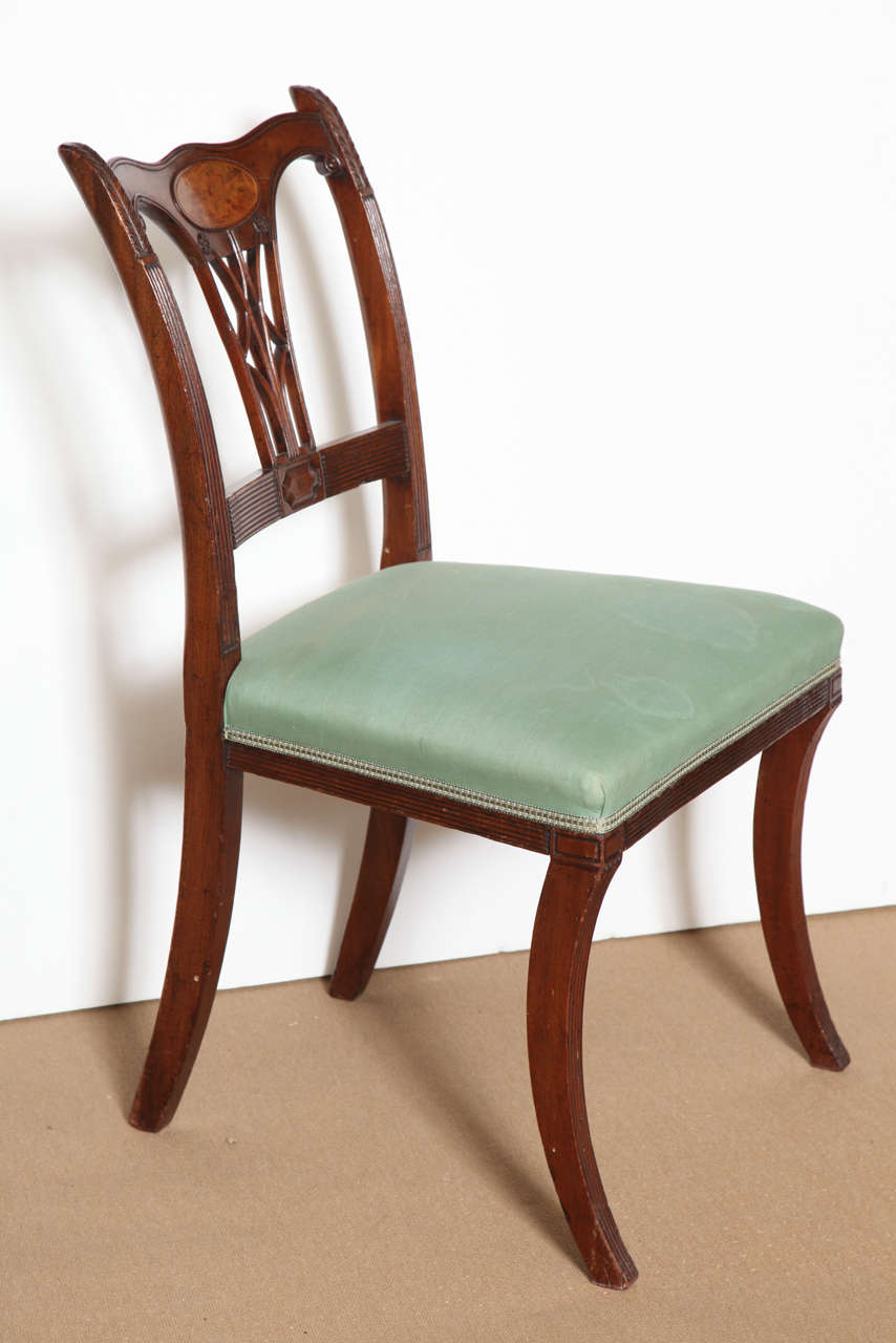 Set of Eight Early 19th Century Irish Regency Mahogany Dining Chairs at ...