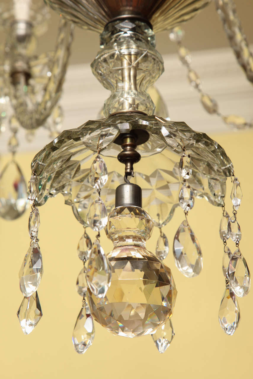 Antique Adam Style Cut Crystal Nine Light Chandelier, c.1900 at 1stDibs ...