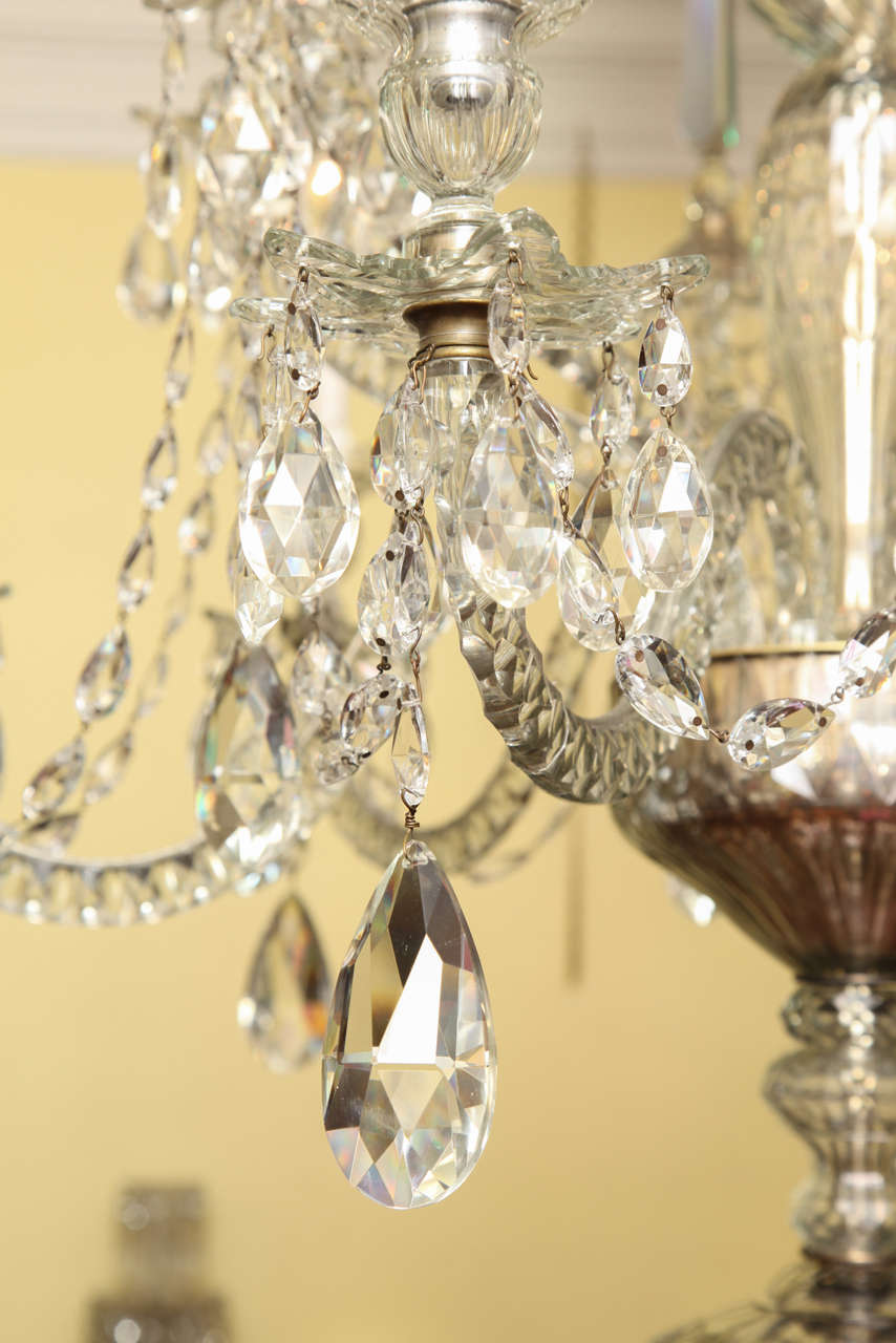 Antique Adam Style Cut Crystal Nine Light Chandelier, c.1900 at 1stDibs ...
