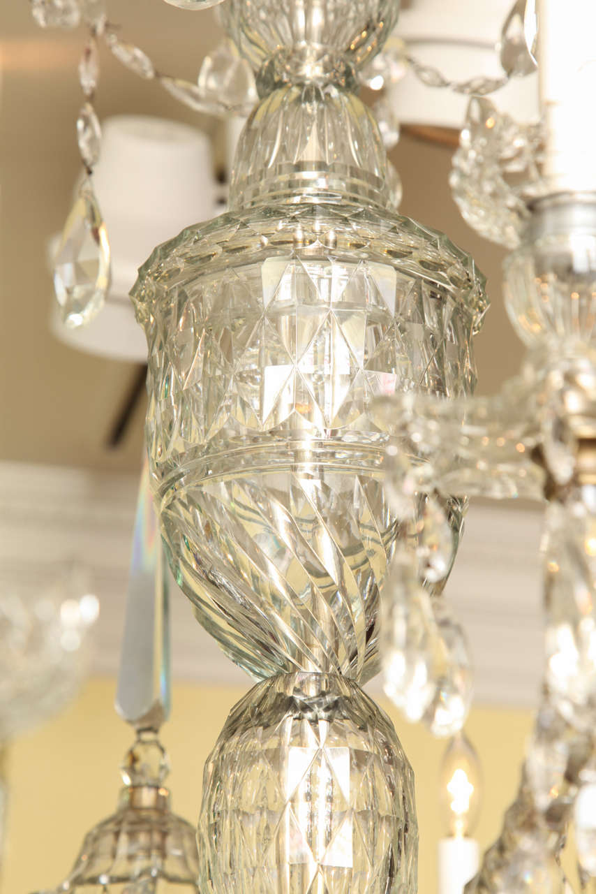 Antique Adam Style Cut Crystal Nine Light Chandelier, c.1900 at 1stDibs ...