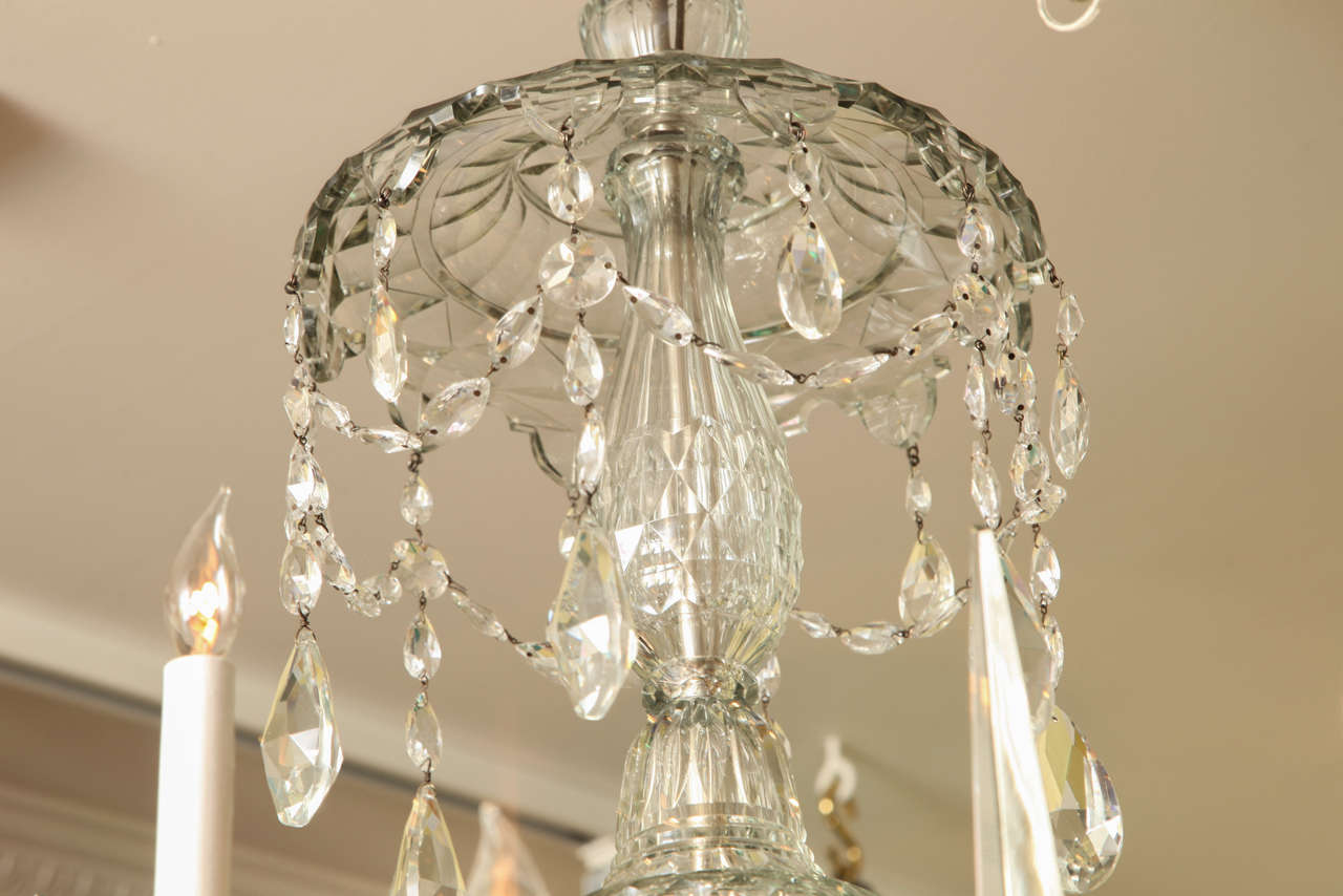 Antique Adam Style Cut Crystal Nine Light Chandelier, c.1900 at 1stDibs ...