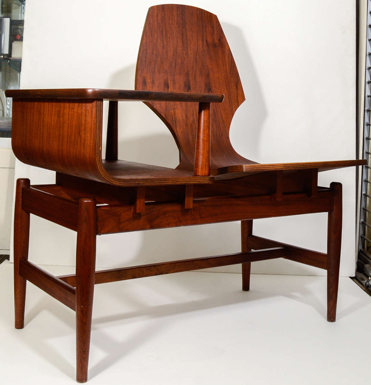 Mid Century Combined Chair and Side Table at 1stDibs | chair with side ...