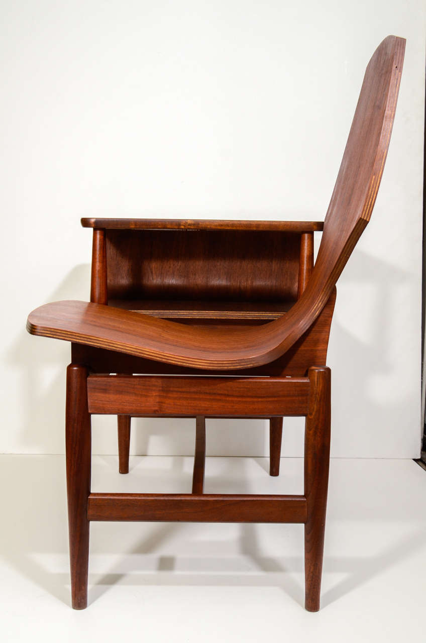 Mid Century Combined Chair and Side Table at 1stDibs | chair with side ...