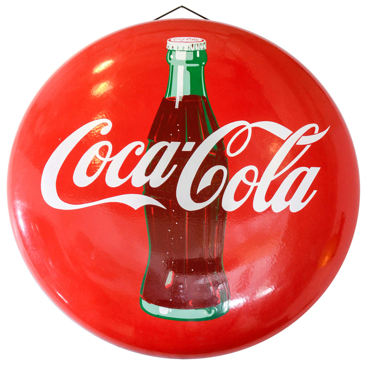 1950's Porcelain over Steel Coca Cola Sign at 1stDibs