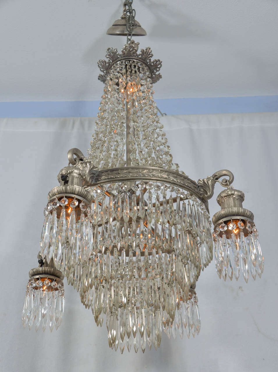 Eight-Light Baroque Chandelier at 1stDibs