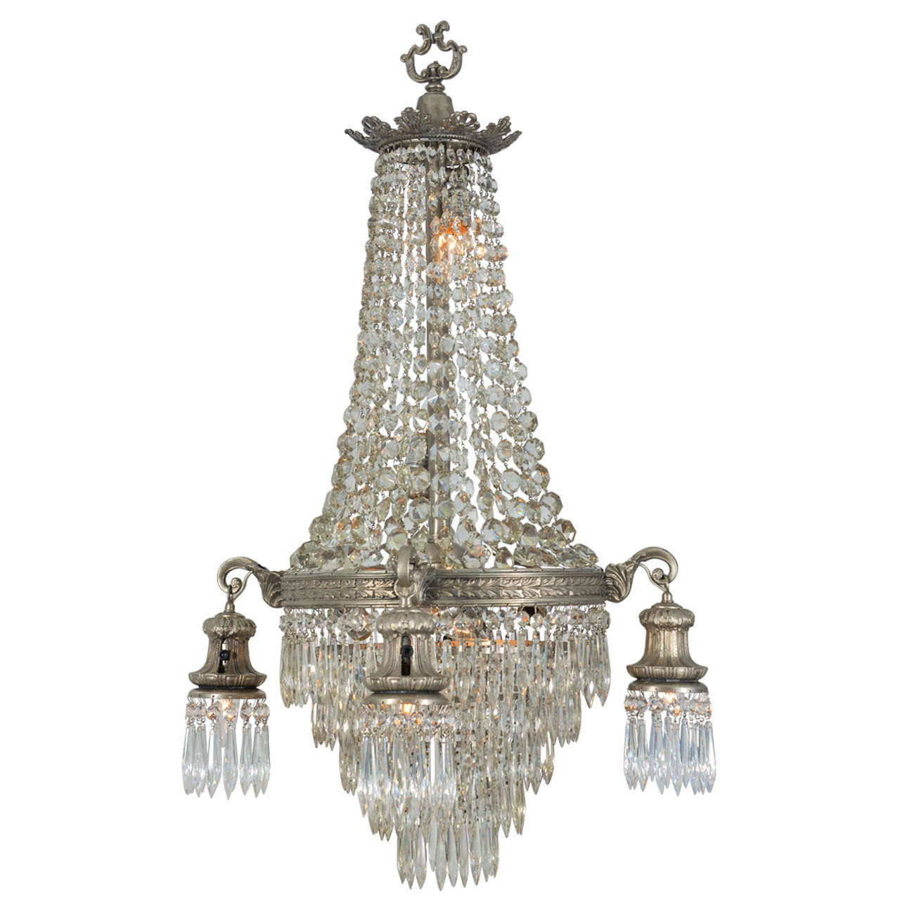Eight-Light Baroque Chandelier at 1stDibs