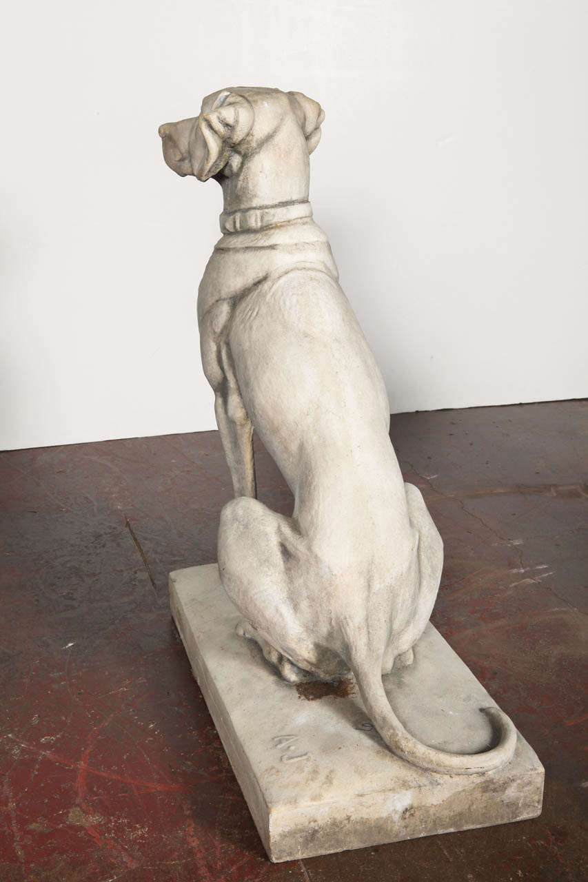 Pair of Stone Hunting Dogs at 1stDibs | stone dogs for sale, hunting ...
