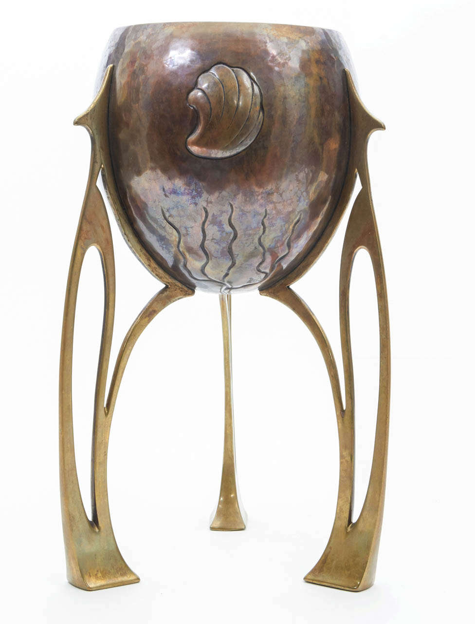 Art Nouveau WMF / Jugendstil Copper and Brass Planter / vase c. 1900 at ...