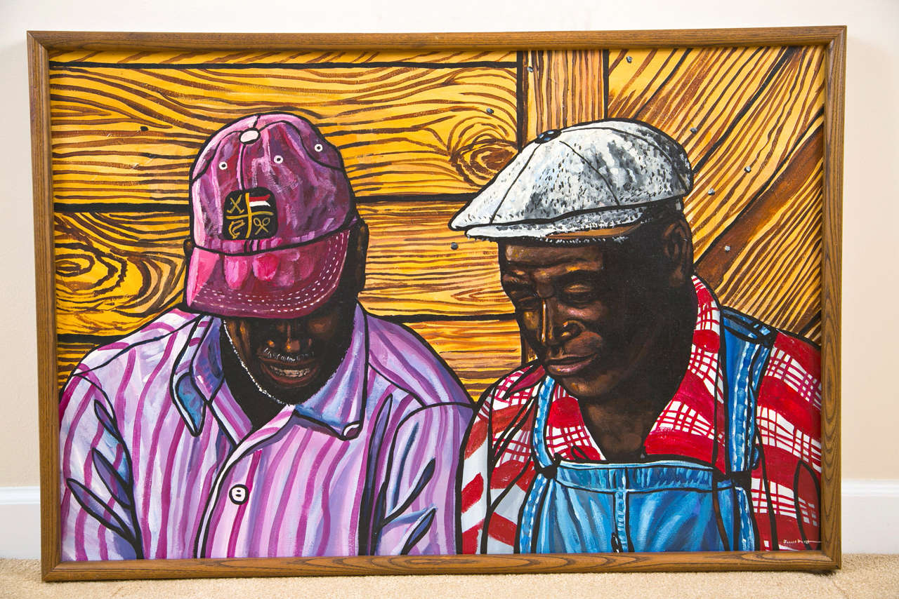 Jason Hunt Oil Painting "Cut Buddies" For Sale at 1stDibs