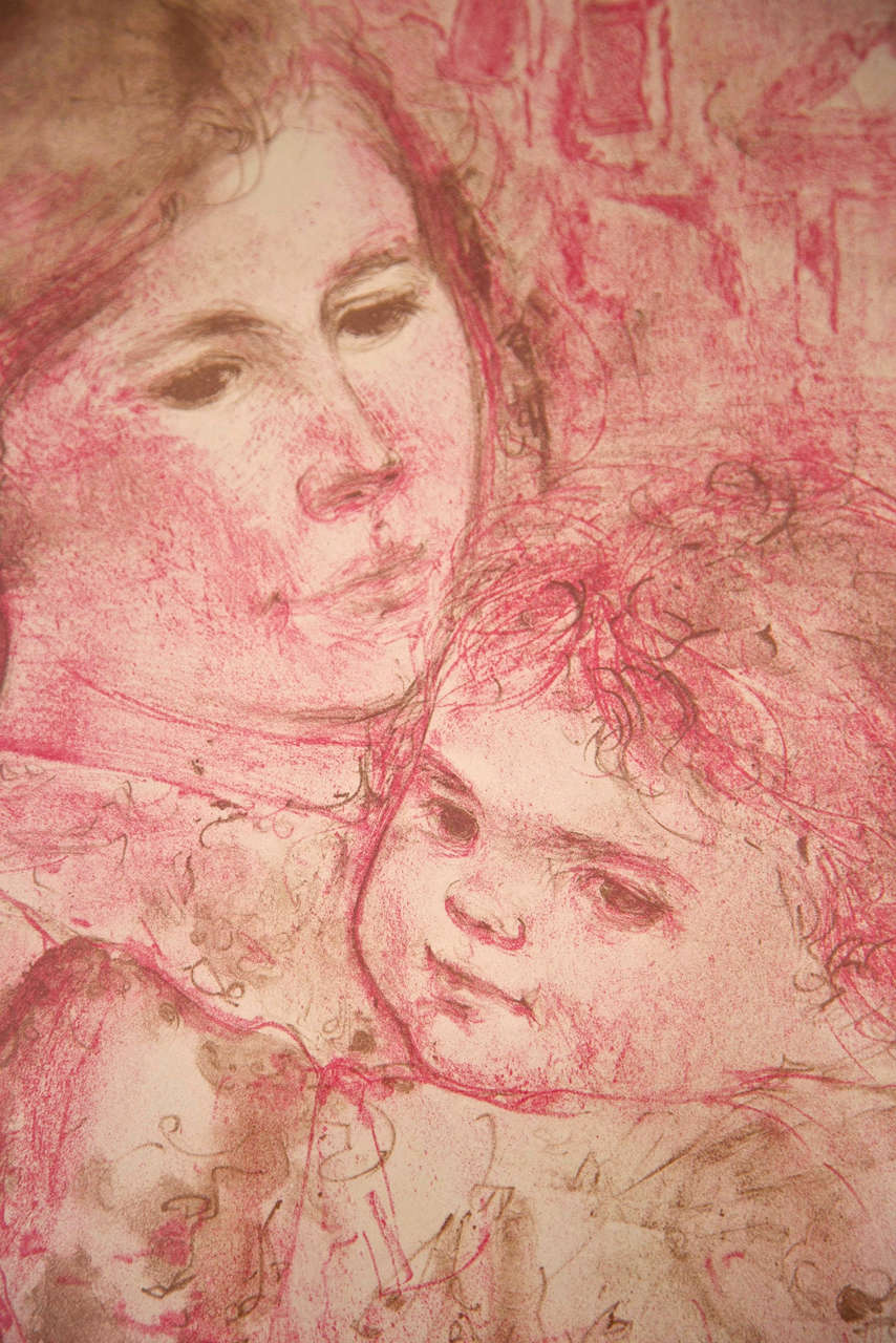 Edna Hibel Signed Lithograph of Mother And Child at 1stDibs | edna ...