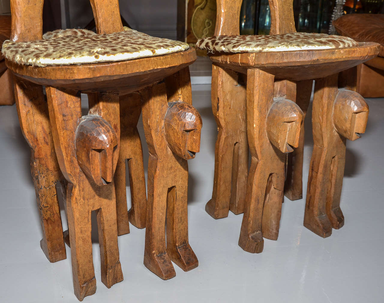 Two 1920s African Chairs from the Bambaras Tribe in Mali For Sale at ...