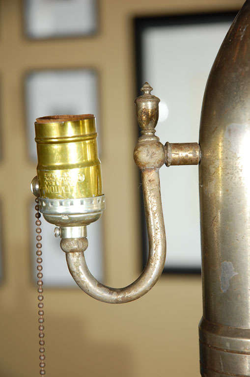 Carved Bullet Floor Lamp. at 1stDibs