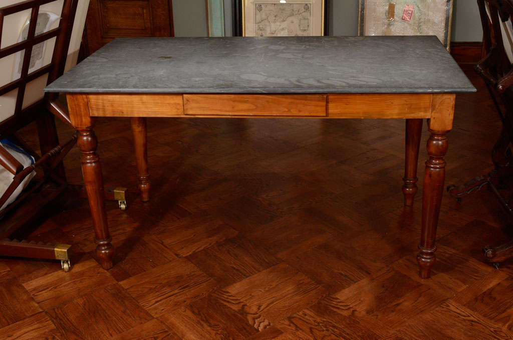 Cherry Country Style Slant Top Kneading Table at 1stDibs