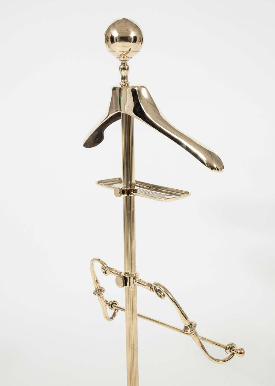 Italian Brass Clothing Valet at 1stdibs