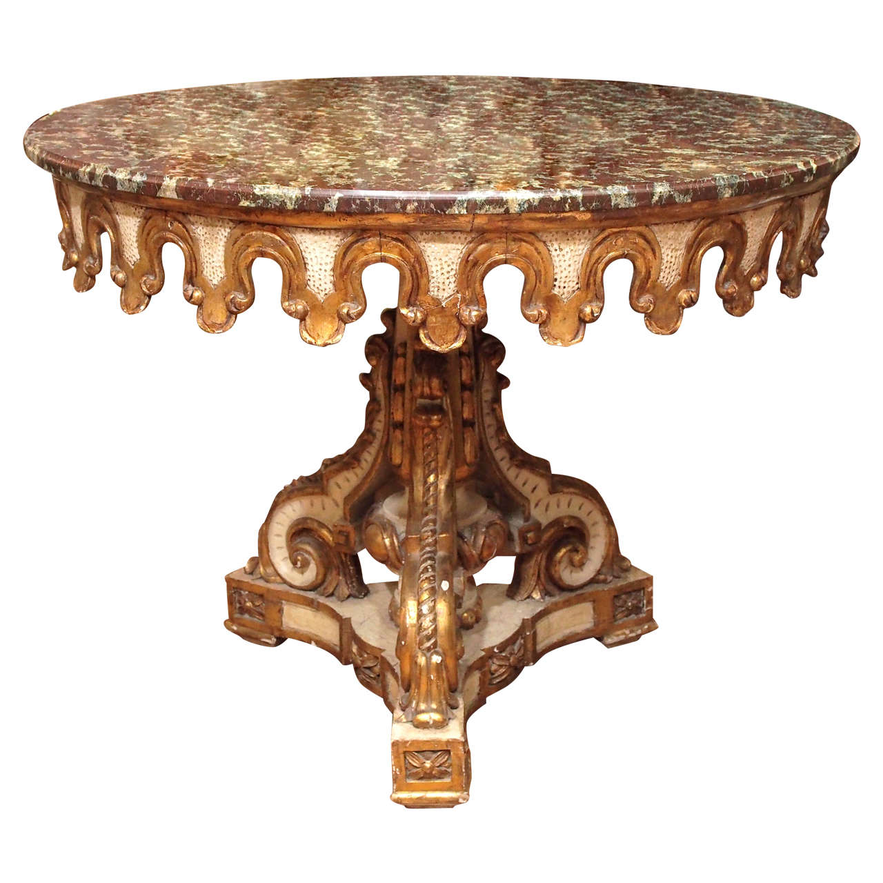 Italian Marquetry Inlaid Table at 1stDibs