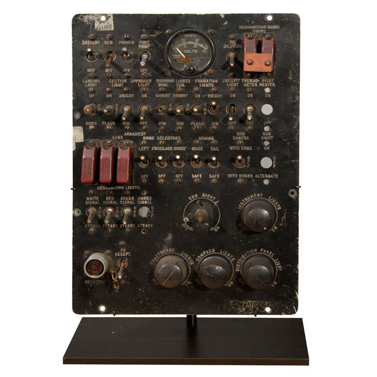 WWII Bomber plane panel at 1stDibs