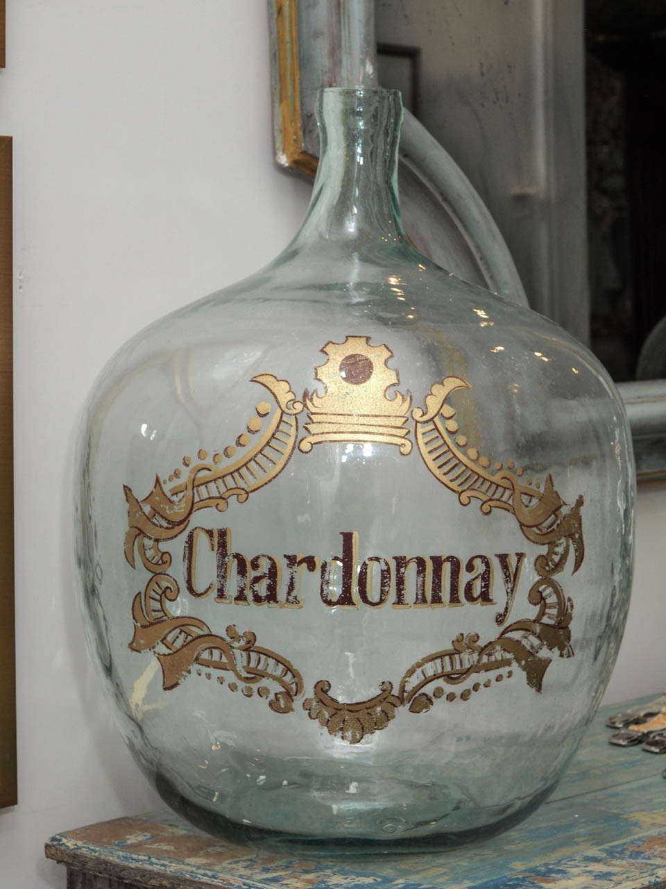 Oversized Glass Chardonnay Jug at 1stDibs