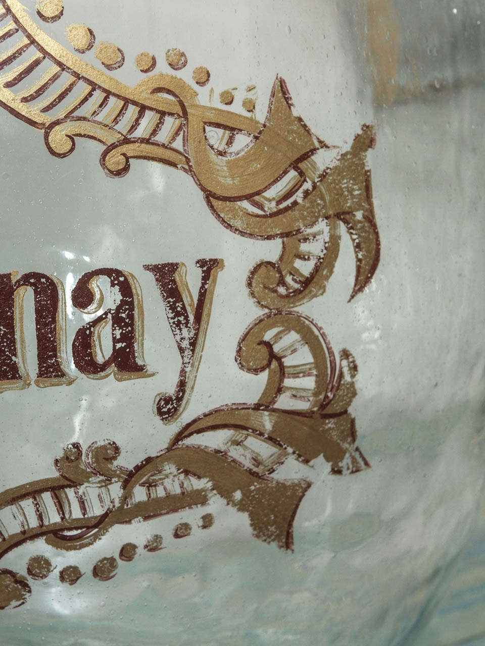 Oversized Glass Chardonnay Jug at 1stDibs