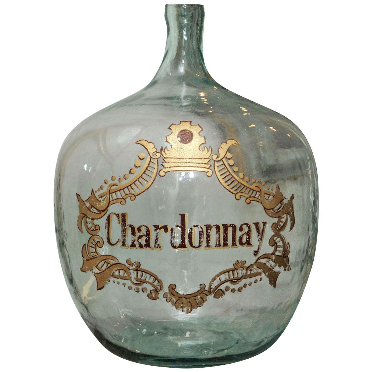 Oversized Glass Chardonnay Jug at 1stDibs