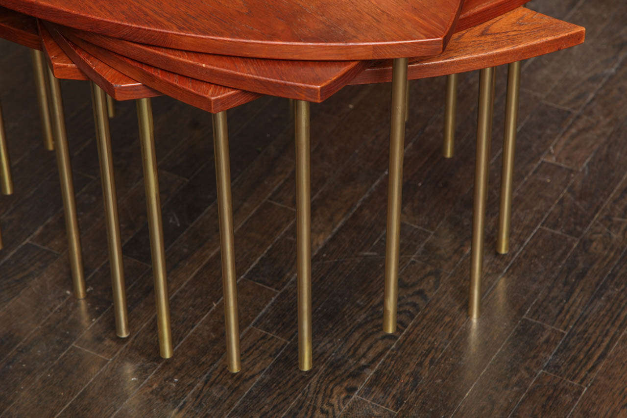 A Suite of 6 1950's Tables signed FD Made in Denmark at 1stDibs