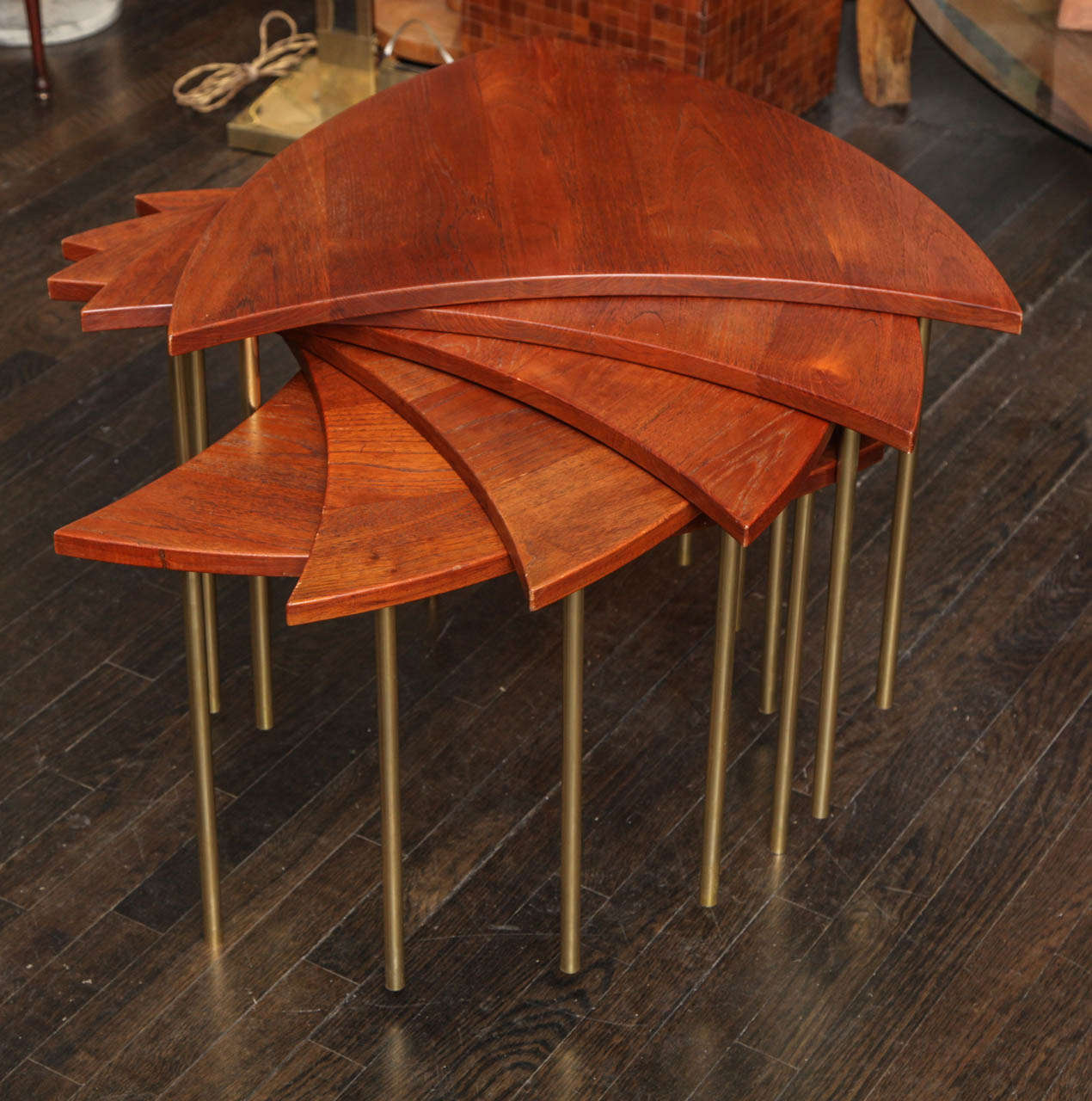 A Suite of 6 1950's Tables signed FD Made in Denmark at 1stDibs