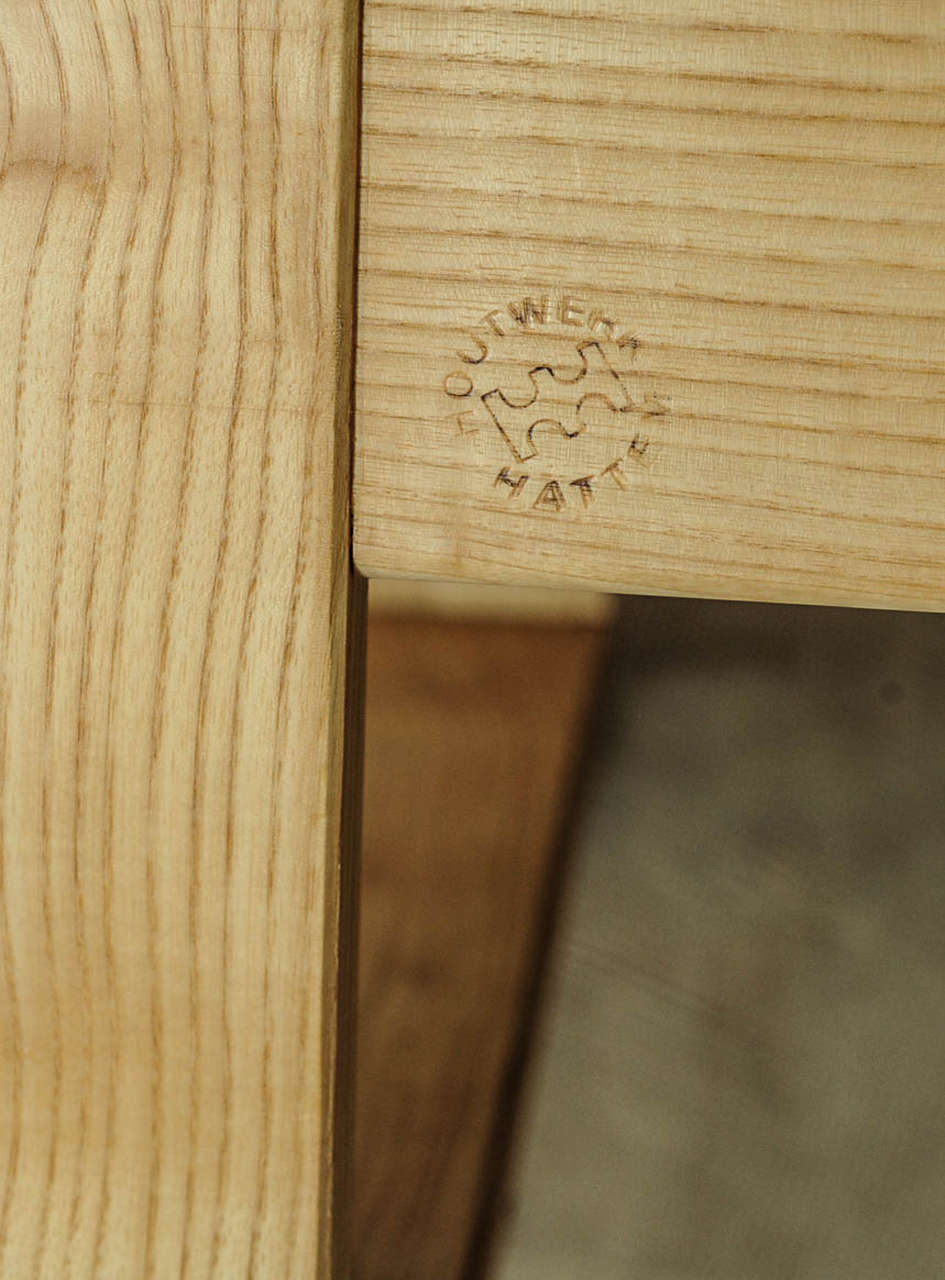 Wooden 'Block Chair' by Ate van Apeldoorn at 1stDibs