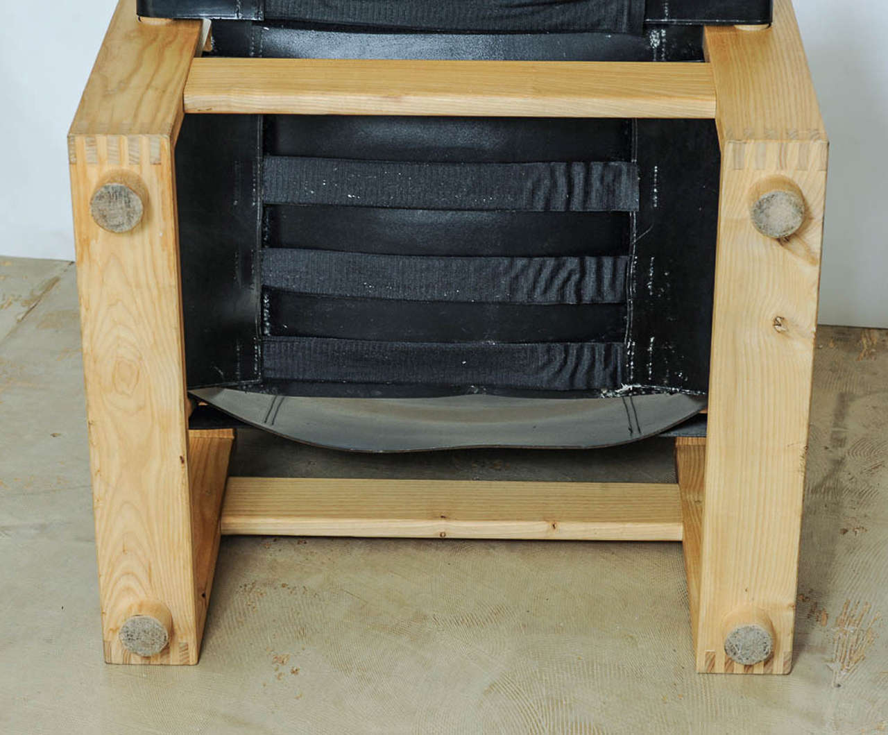 Wooden 'Block Chair' by Ate van Apeldoorn at 1stDibs