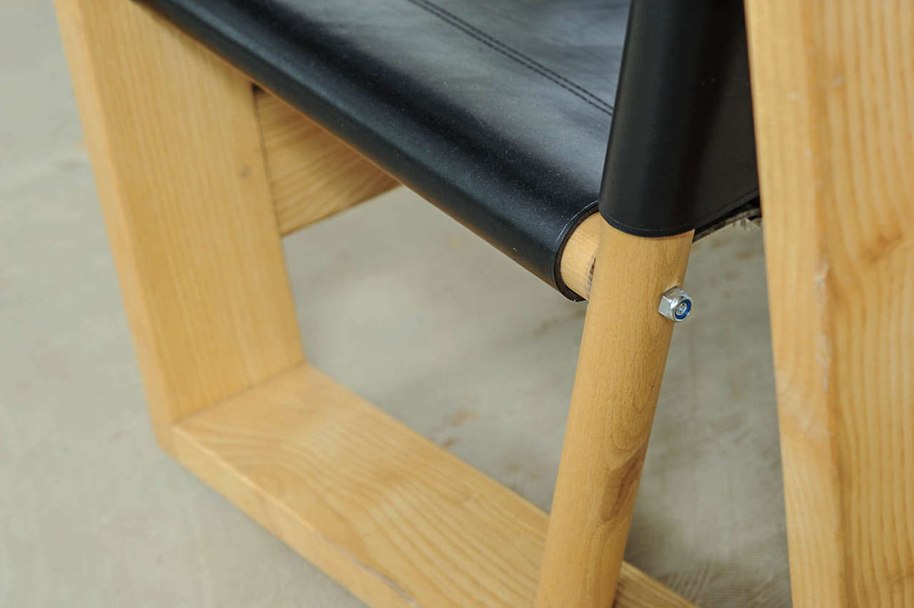Wooden 'Block Chair' by Ate van Apeldoorn at 1stDibs