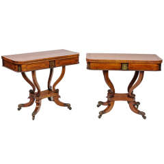 Federal Period , Sheraton Card Table from Salem, Massachusetts at 1stdibs