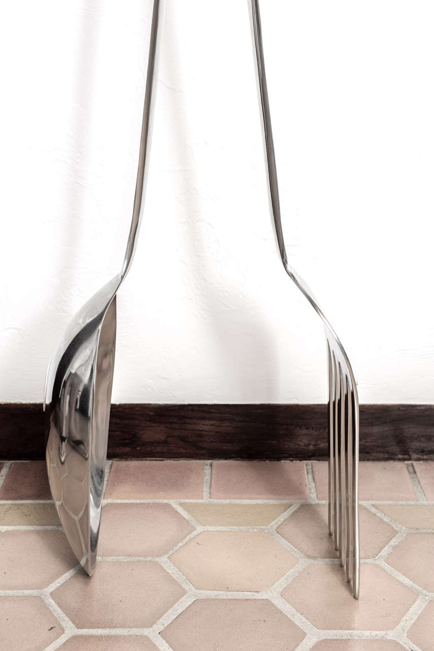 Large Fork and Spoon Wall Hanging at 1stDibs