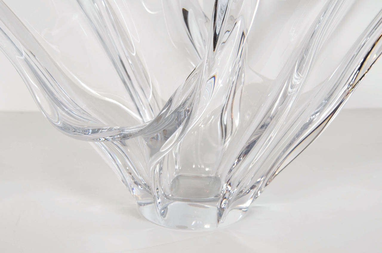 Gorgeous Mid-Century Crystal Splash Bowl by Art Verrier at 1stDibs