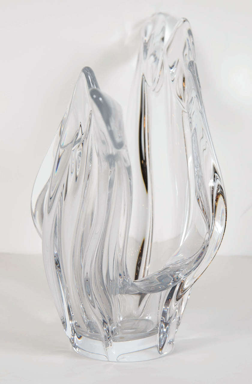Gorgeous Mid Century Crystal Splash Bowl By Art Verrier At 1stdibs