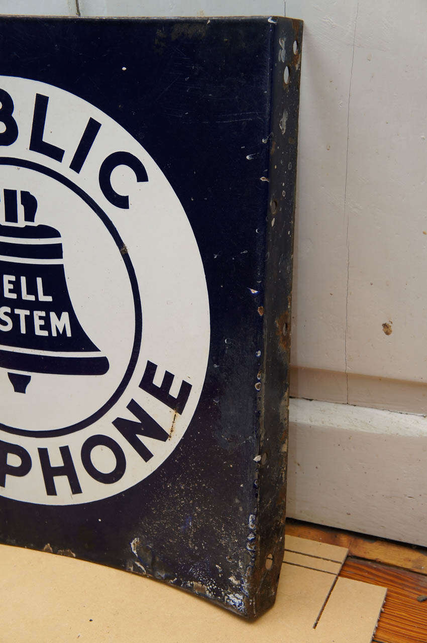 Bell System Double-Sided Steel Telephone Sign For Sale at 1stDibs ...