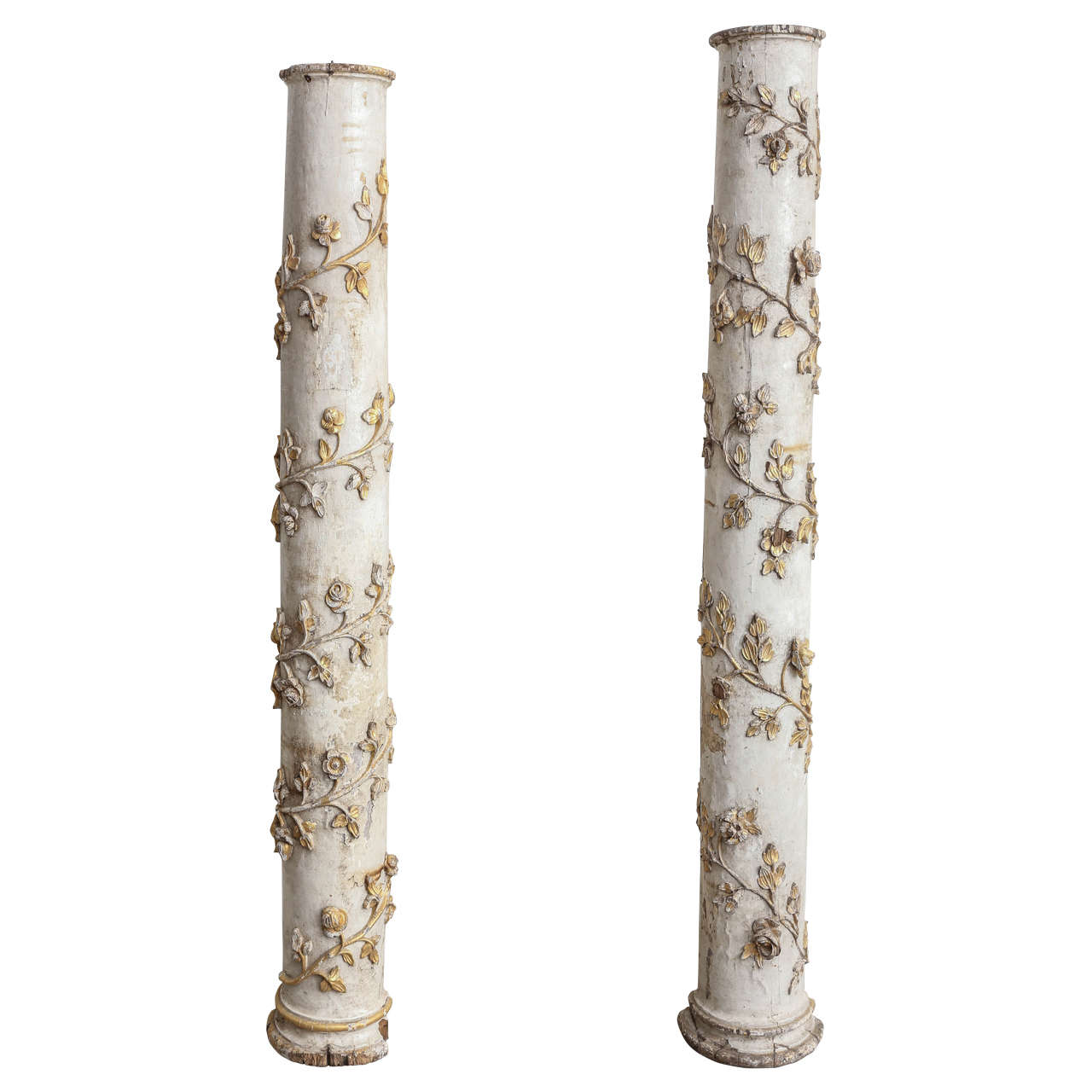 Spanish 17th Century Pair of Columns at 1stDibs | spanish columns