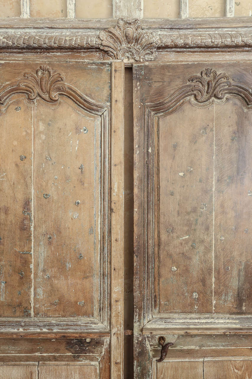 Large Pair of Transomed Louis XV Doors For Sale at 1stDibs