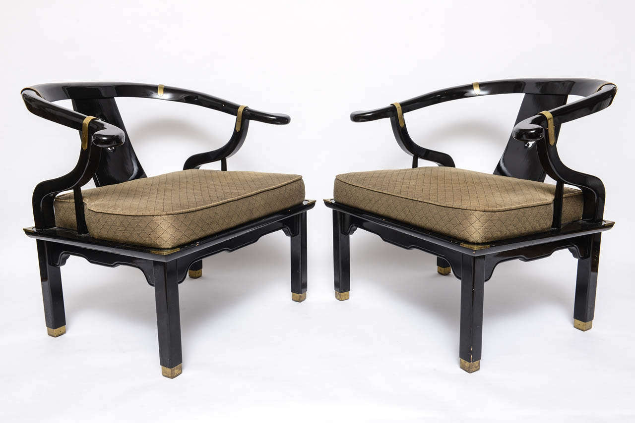 Chinese modern style pair of Chairs at 1stDibs