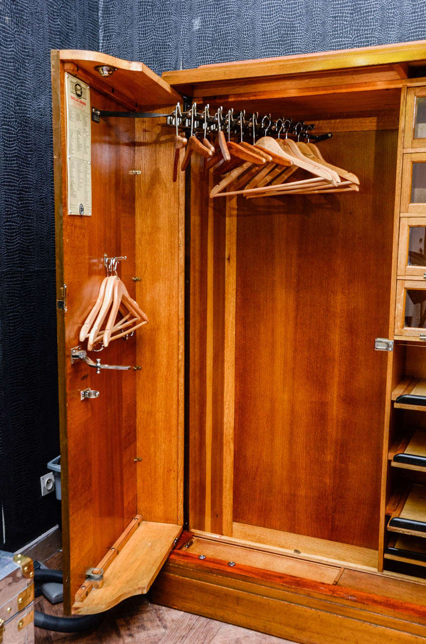 1930 "Compactom" Burr Walnut Wardrobe at 1stDibs | 1930 wardrobe